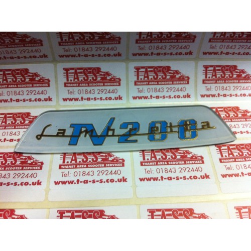 LAMBRETTA REAR FRAME BADGE -TV200